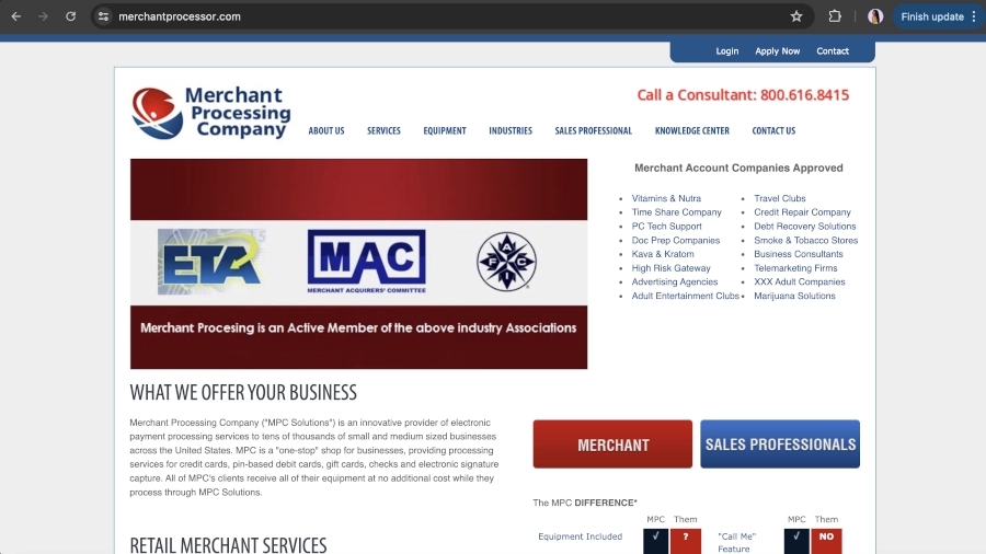 Merchant Processing Company Reviews & Complaints